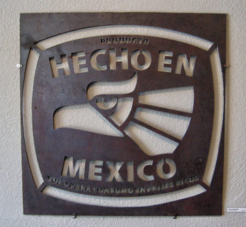 Original Hecho en Mexico Steel 36″x36″ | Art of Aztlan: Aztec ...