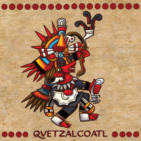 Quetzalcoatl 3″x3″ Sticker | Art of Aztlan: Aztec Mesoamerican ...