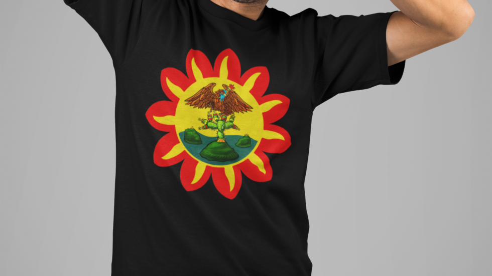 Mexica Flag - Art of Aztlan: Aztec Mesoamerican Mythology in Color